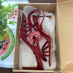 Shoes | Nwt Red Rose Heels | Poshmark